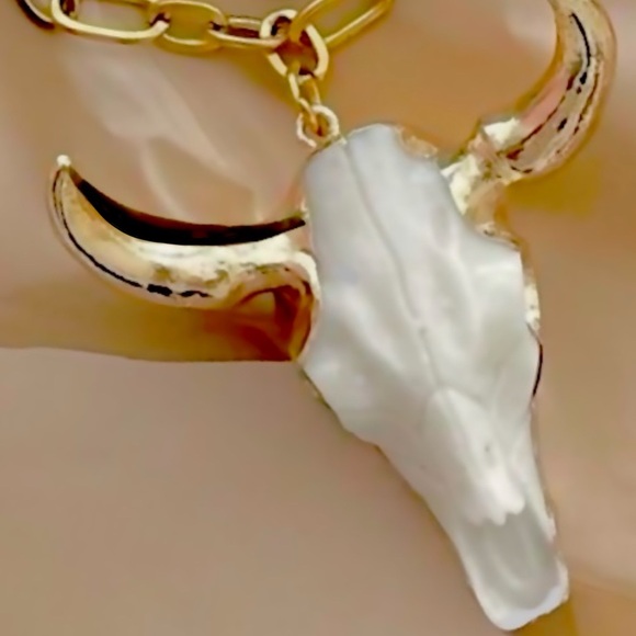 Jewelry | Bull Skull Horned Gothic Skeleton Cow Heifer Longhorn Western ...